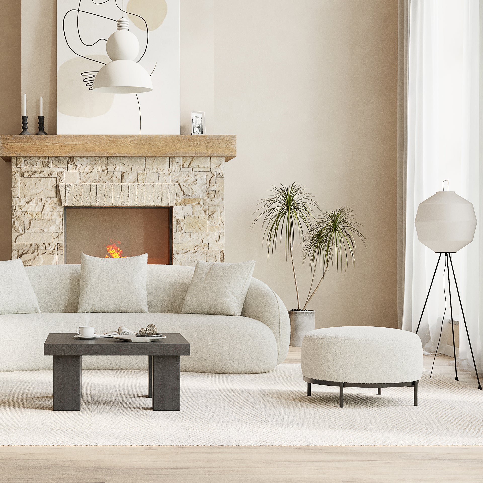 Contemporary & Minimalist Ottomans | Acanva Home