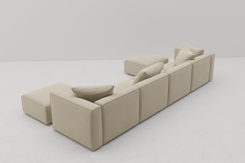 Zola Reversible Chaise Sofa & U Shaped Couches | Acanva – Acanva Home