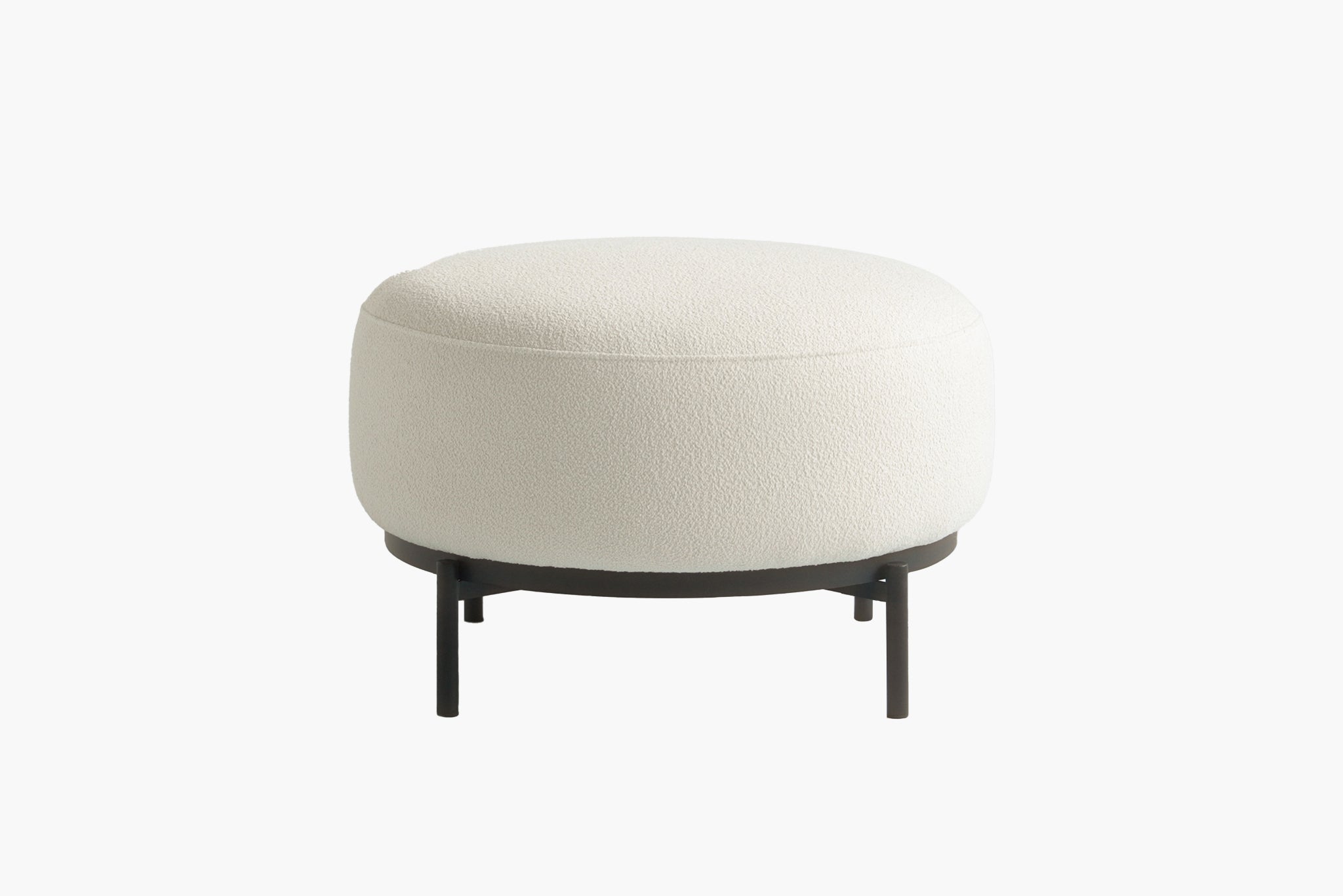 Orla Boucle Round Lounge Chair and Ottoman by Acanva – Acanva Home